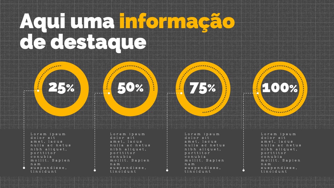Apresentação big numbers yellow